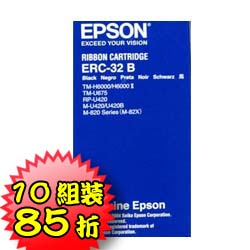 EPSON ERC-32 收銀機色帶 黑色 10組裝 ｜EPSON台灣愛普生原廠購物網站 | myepson 台灣愛普生原廠購物網站