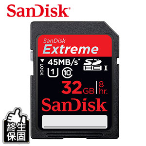 SanDisk Extreme SDHC UHS-I 32GB 記憶卡 45MB/S 公司貨 ｜EPSON台灣愛普生原廠購物網站